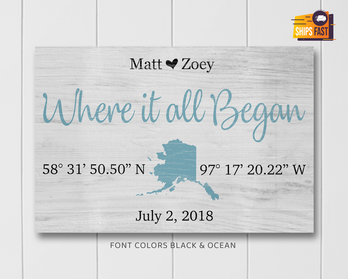 Personalized Where It All Began Sign – The Warped Board